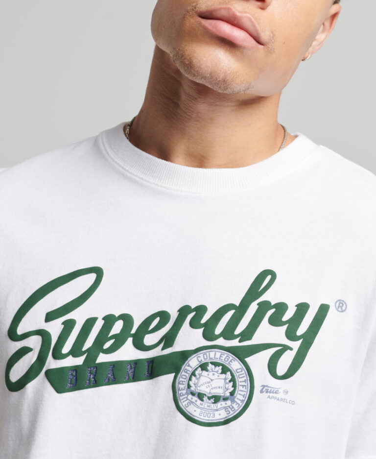 Vintage Scripted College T-Shirt - Superdry