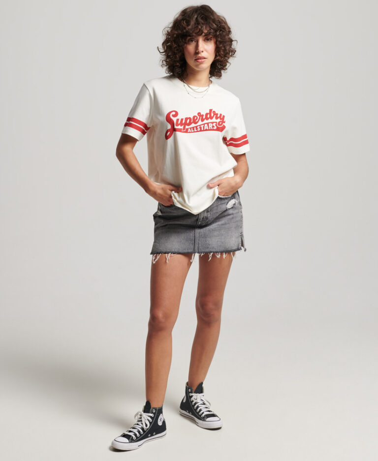 Organic Cotton Vintage Scripted Collegiate T-Shirt - Superdry