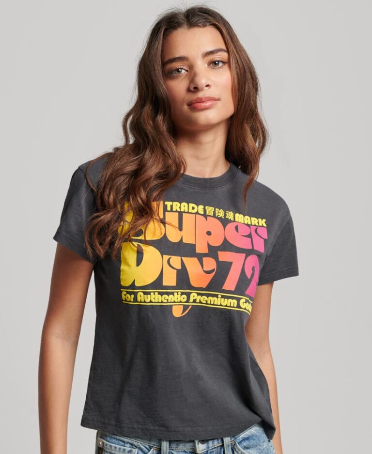 70s Retro Font Graphic T-Shirt - Superdry
