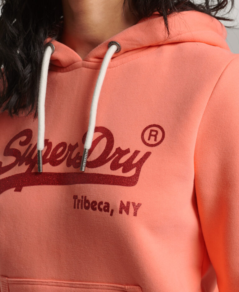Embellished Vintage Logo Hoodie - Superdry