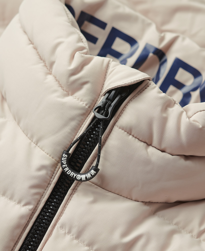 FUJI PRINT PADDED JACKET - CHATEAU GREY - Superdry