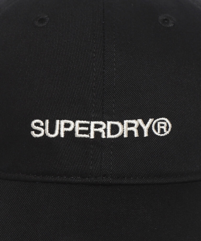 BASIC LOGO BALL CAP - BLACK - Superdry
