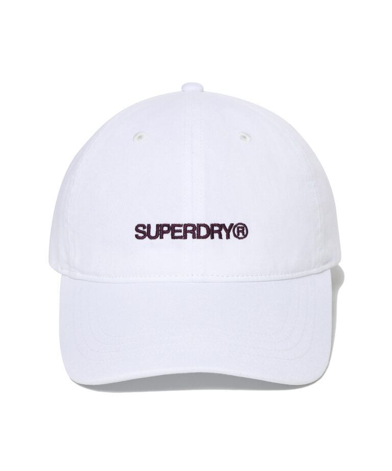 BASIC LOGO BALL CAP - WHITE - Superdry