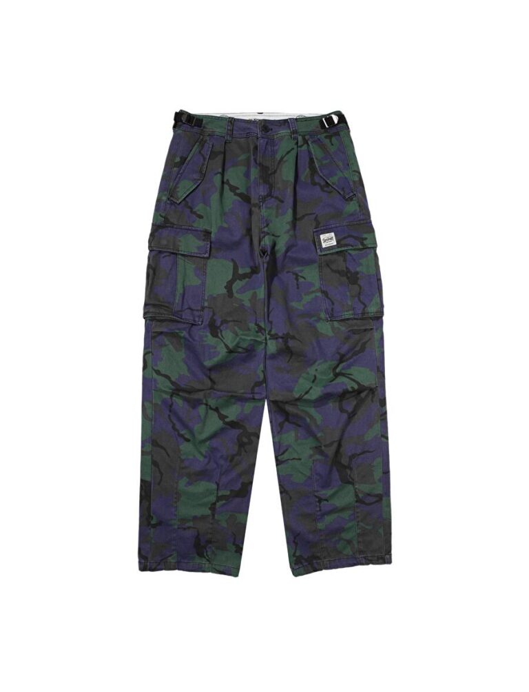 CAMO WIDE PARASUIT PANTS - Superdry