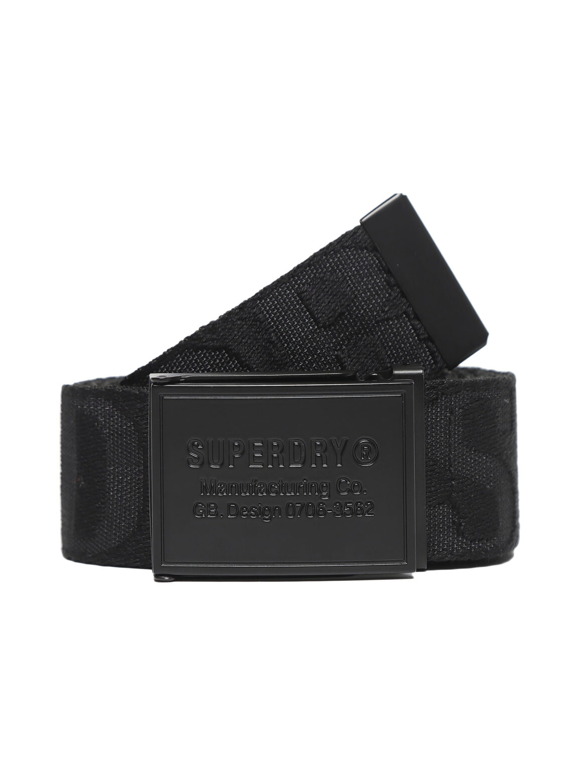 HERITAGE WEAVING BELT - BLACK - Superdry