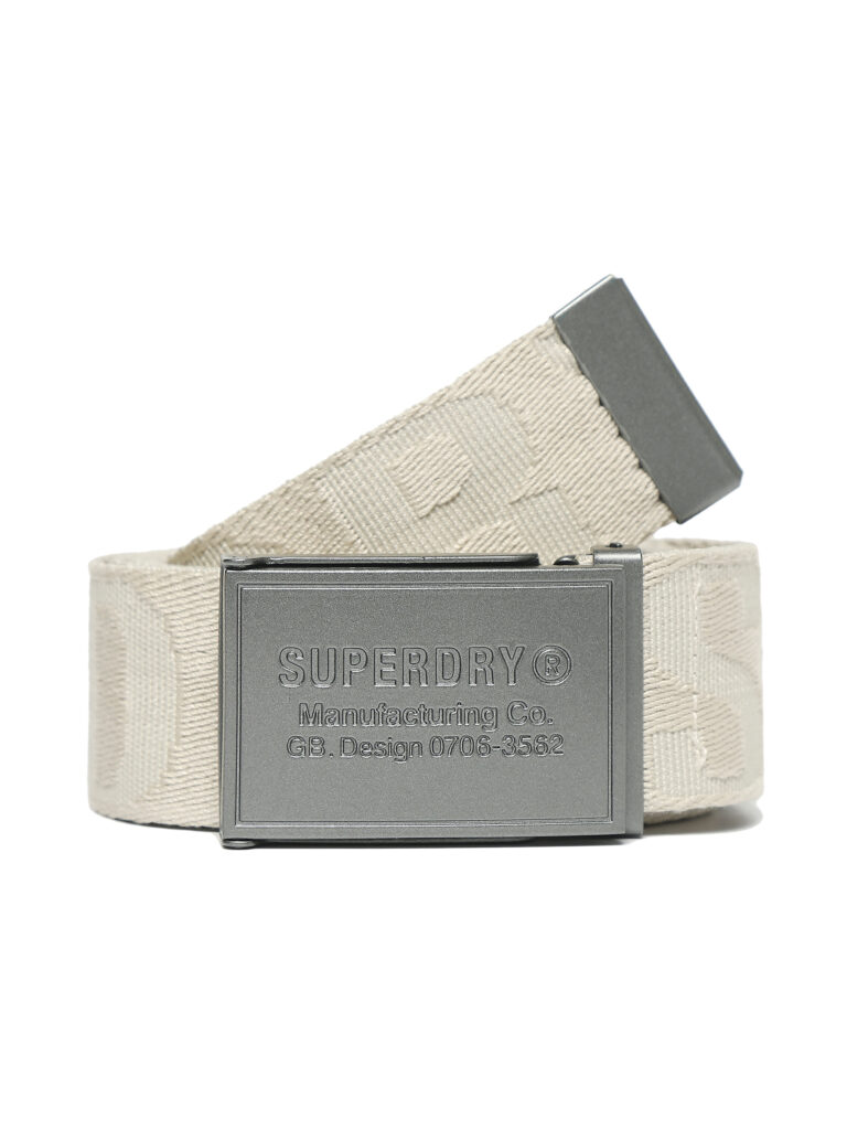 HERITAGE WEAVING BELT - IVORY - Superdry