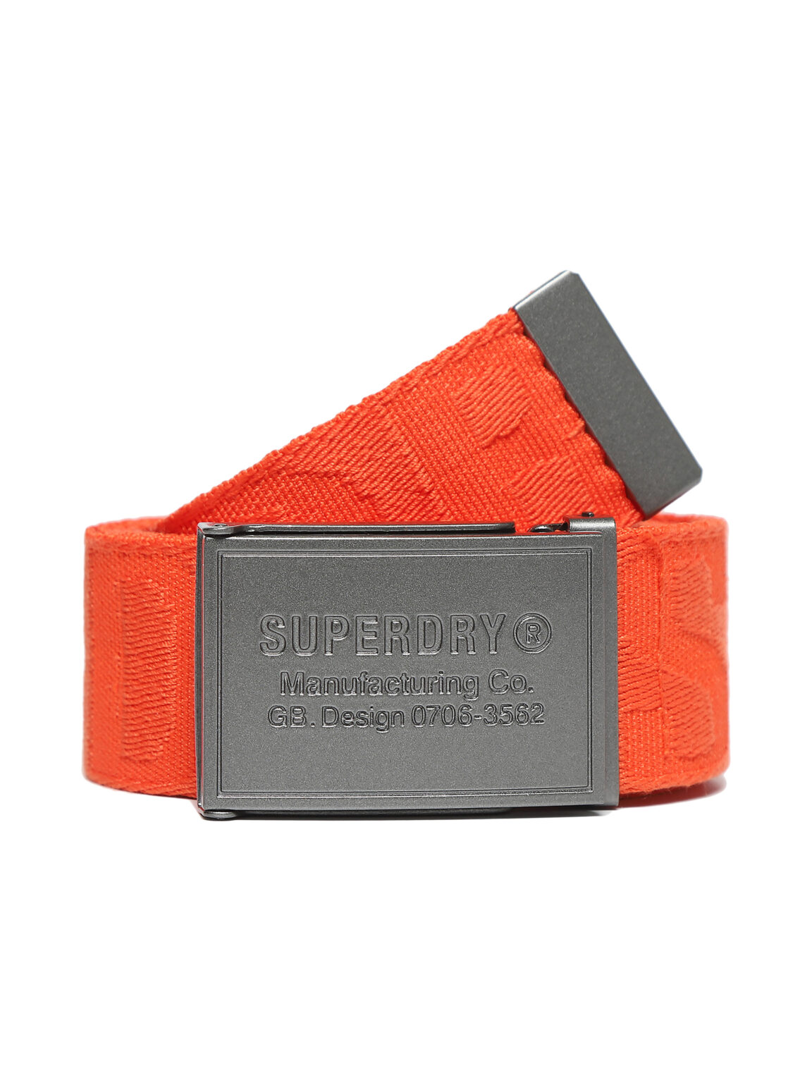 HERITAGE WEAVING BELT - ORANGE - Superdry