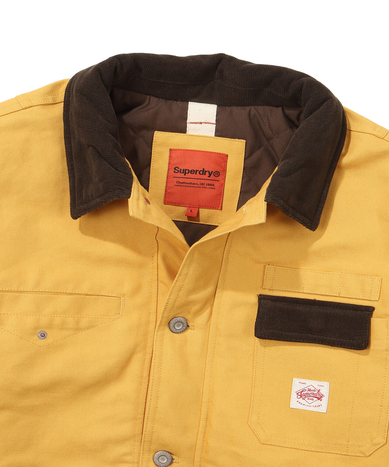 PADDED HUNTING JACKET - MUSTARD - Superdry