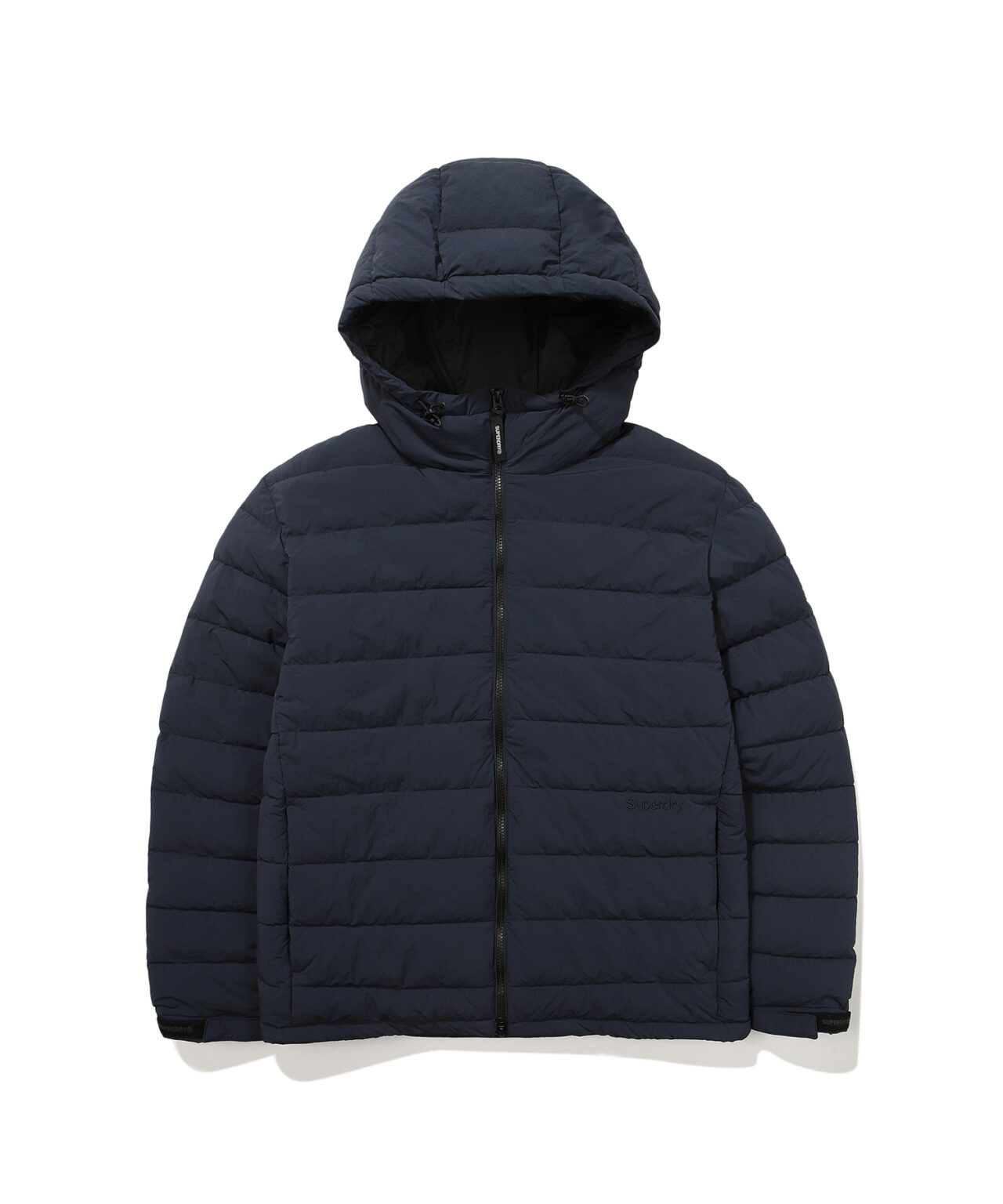 PUFFER HOODED JACKET - NAVY - Superdry