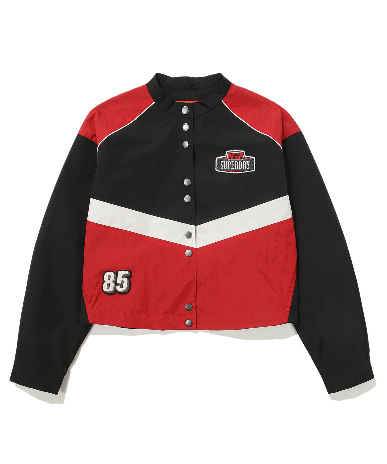 W NYLON RACING JACKET - RED - Superdry