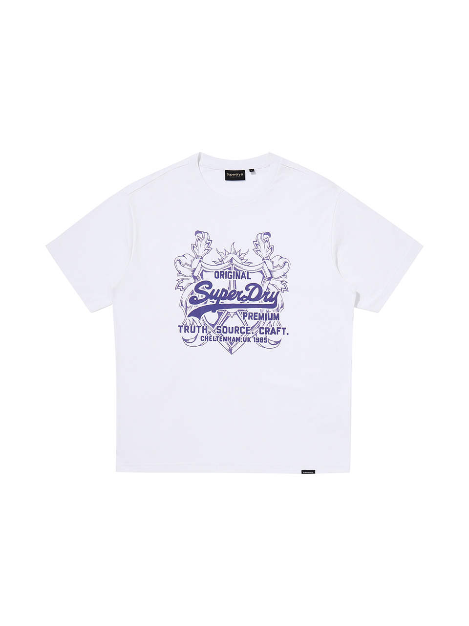 OVERLAP GRAPHIC T-SHIRT - WHITE - Superdry