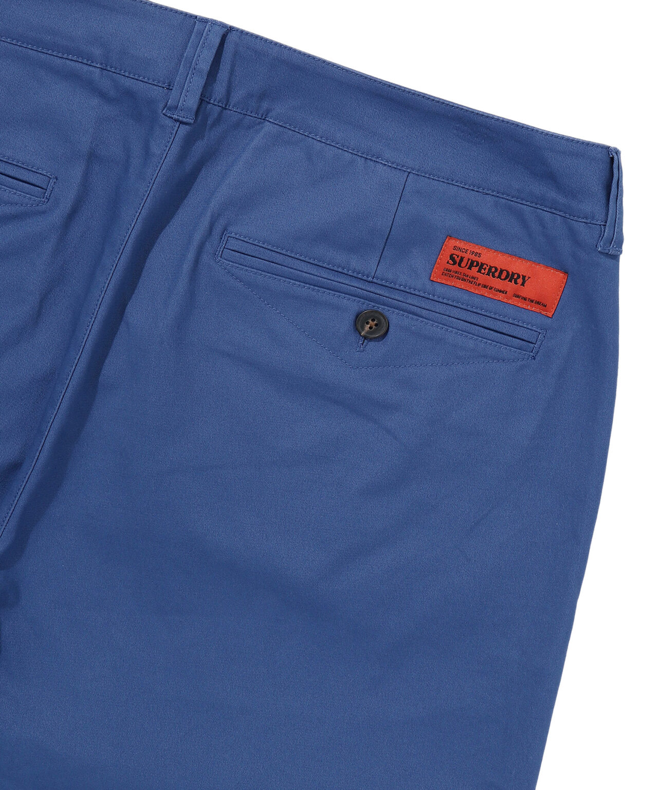 LABEL COTTON CHINO SHORTS - D/BLUE - Superdry